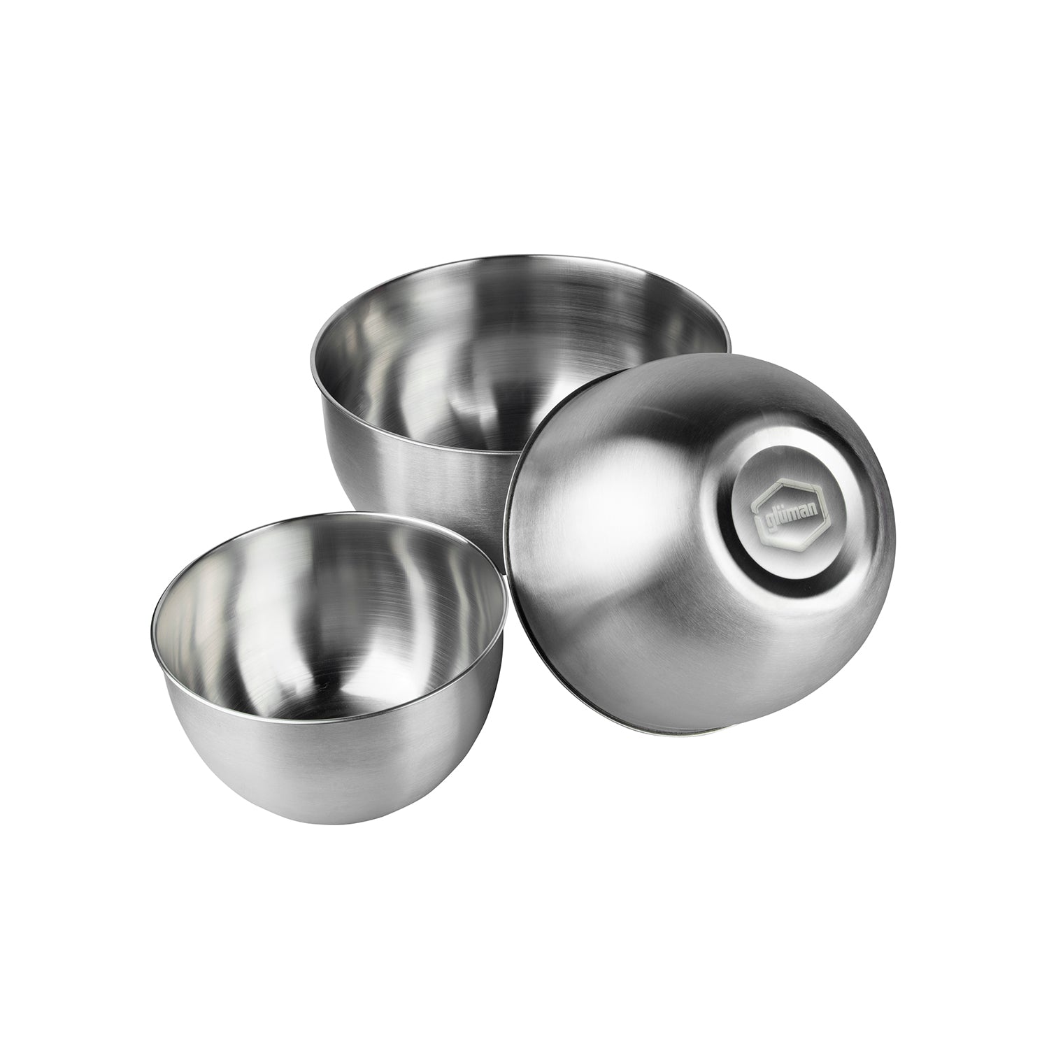 Gluman | SS Mixing Bowl Set of 3